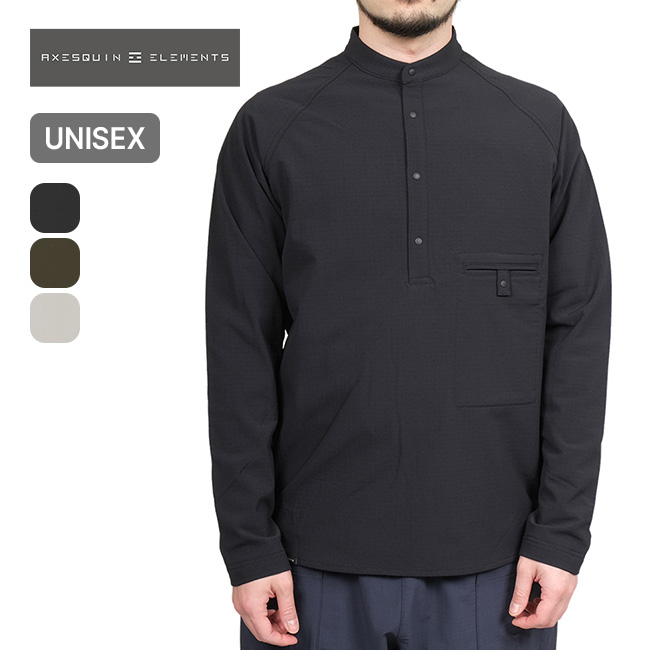 AXESQUIN ELEMENTS アクシーズクインエレメンツ ソフトシェルフリースのプルオーバーシャツ(三 スミイロ): SUNDAY MOUNTAIN ANA Mall店｜ANA Mall ...