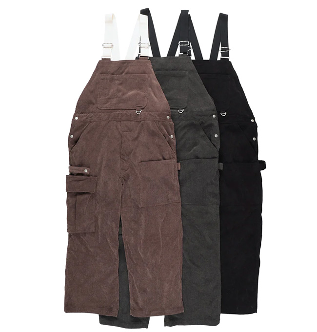 garage green works ガレージグリーンワークス ペインターコーデュロイカーゴオーバーオール｜Outdoor Style ...