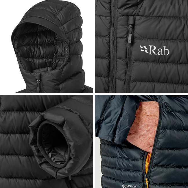 Rab ラブ マイクロライトアルパインジャケット メンズ(S(JPNサイズM) ブラック): SUNDAY MOUNTAIN ANA Mall ...