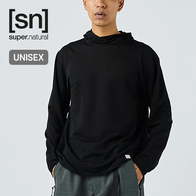 super.natural スーパーナチュラル JP135メッシュアクティブフーディー ユニセックス(S ブラック): SUNDAY MOUNTAIN ANA Mall店｜ANA Mall ...